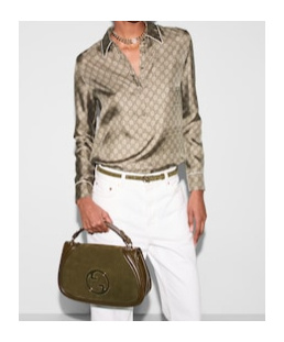 GUCCI Gucci GG Printed Long-Sleeve Shirt